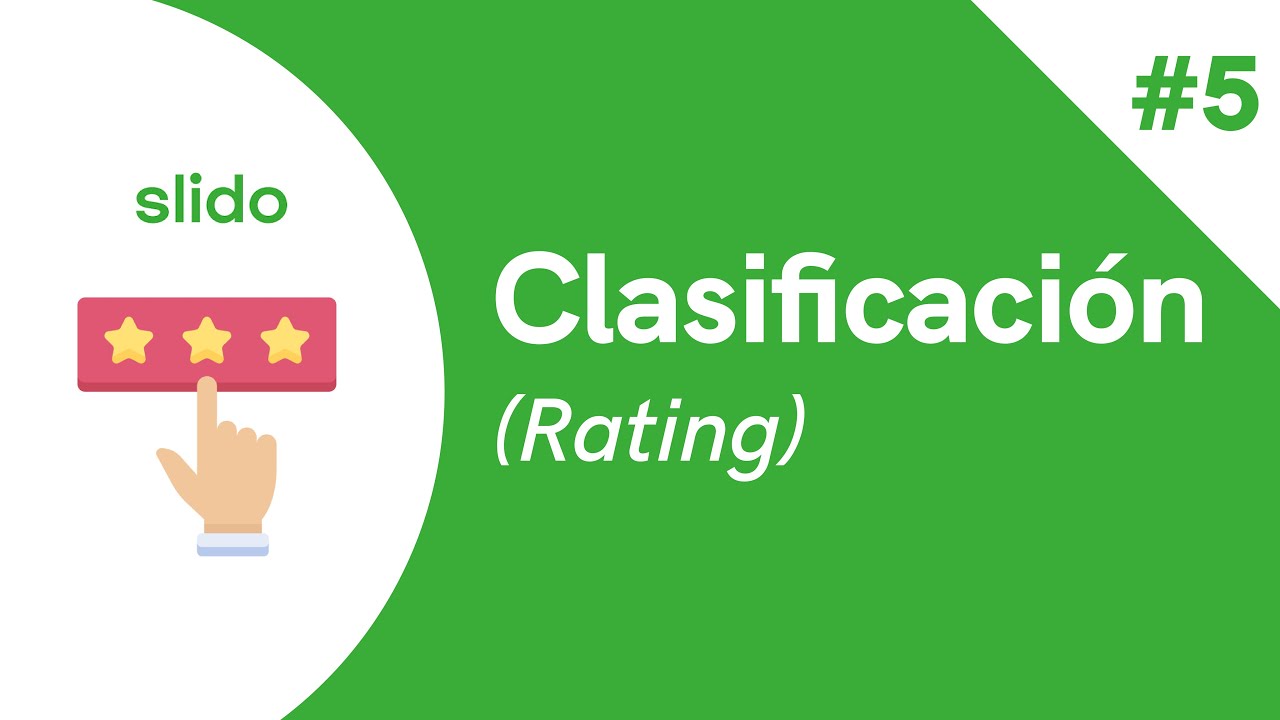 5. Curso de Slido - Clasificación (Rating) - YouTube