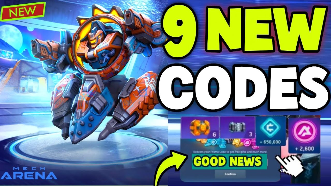 ⚠️ FINELY ⚠️ MECH ARENA PROMO CODES 2025 - MECH ARENA CODES 2024 - YouTube