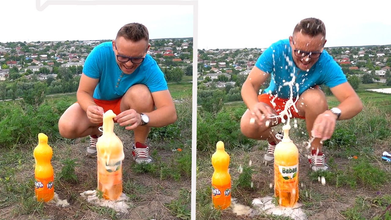 Am incercat si Noi ! Experiment cu Cola + Mentos ! - YouTube