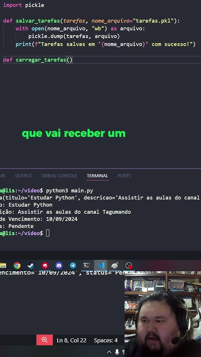 Salvar E Ler Objetos Python Com Pickle Python Para Iniciantes Aprenderpython Python Code