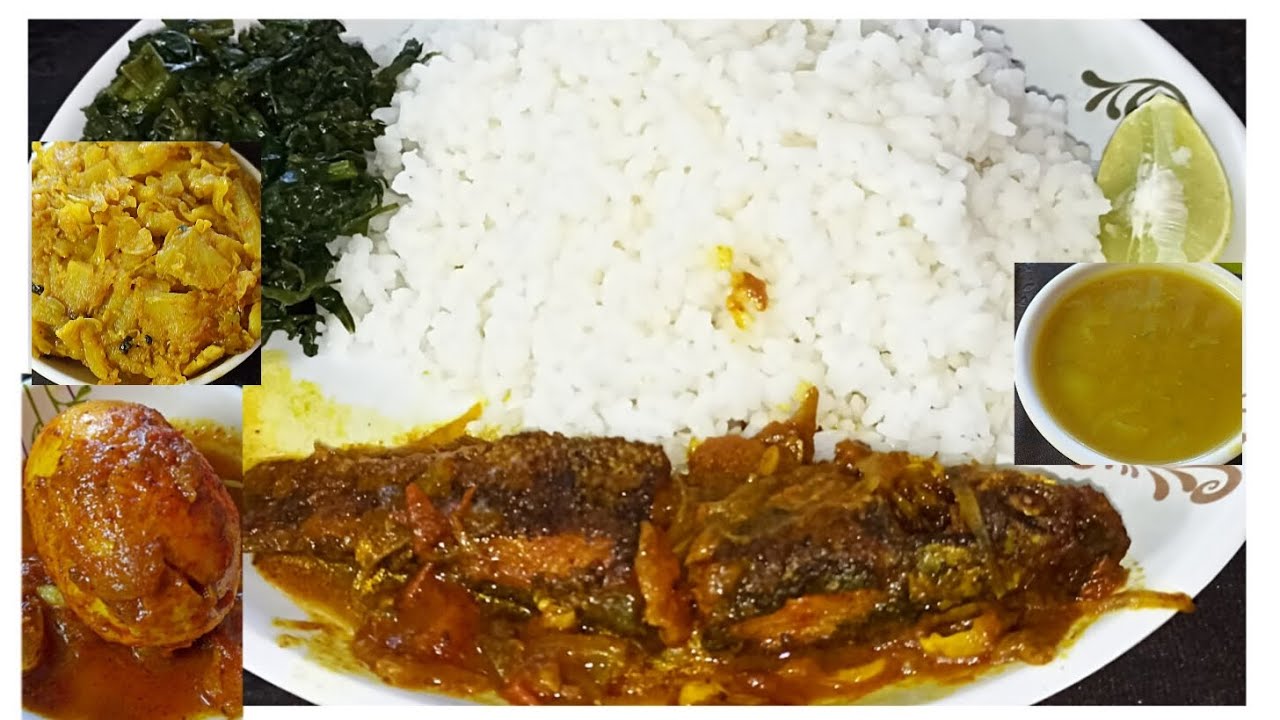 TODAY'S EATING SHOW:VAAT WITH BATA FISH CURRY, SPICY EGG CURRY,SAK ...