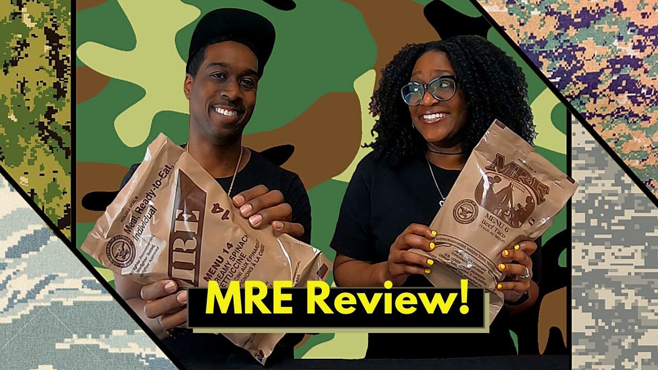 Spinach Fettuccine and Beef Taco MRE Review!!! - YouTube