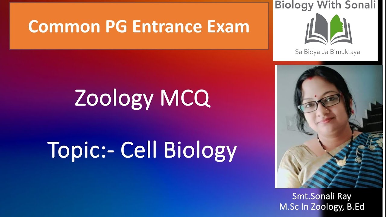 MCQ For Common PG Entrance Exam | MCQ On Cell Biology #cpetzoology # ...