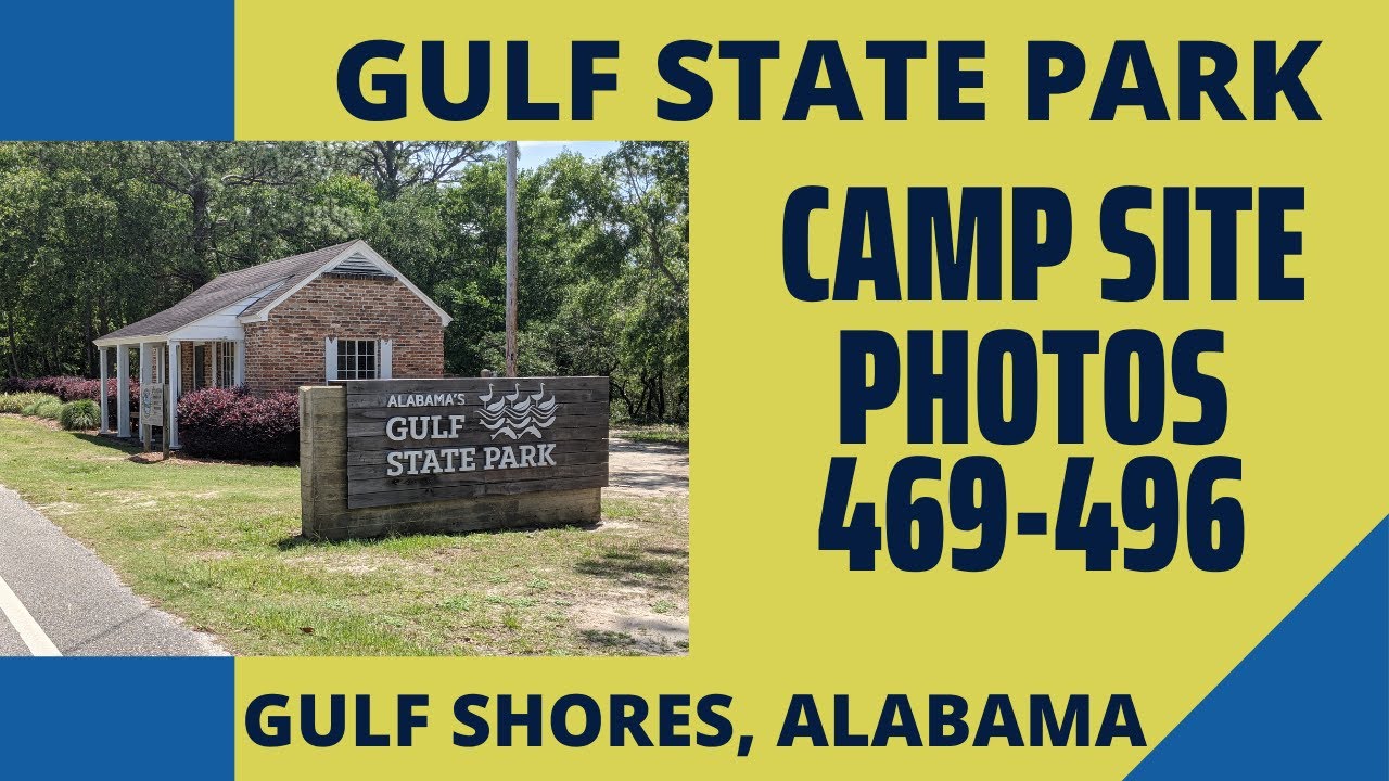 Gulf State Park Camp Site Photos Sites 469 to 496 - YouTube