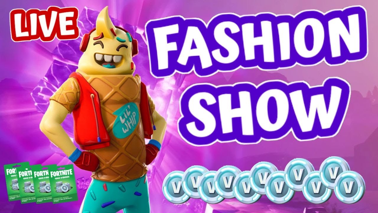 LIVE🔴VBUCKS GIVEAWAY LIVE + FASHION SHOWS!🔴{NA EAST}🔴FORTNITE CHAPTER S ...