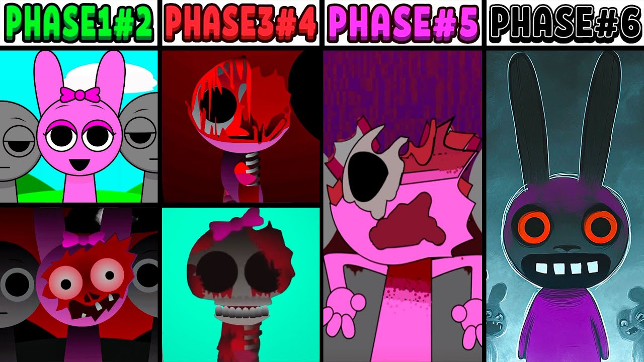 All Phases PINKI in Incredibox Sprunki in ALL Different Mods : From ...
