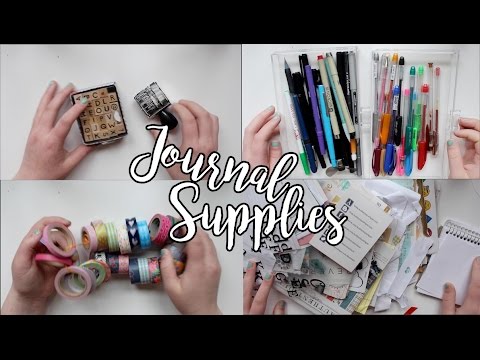 JOURNALING: Updated Supplies! - YouTube