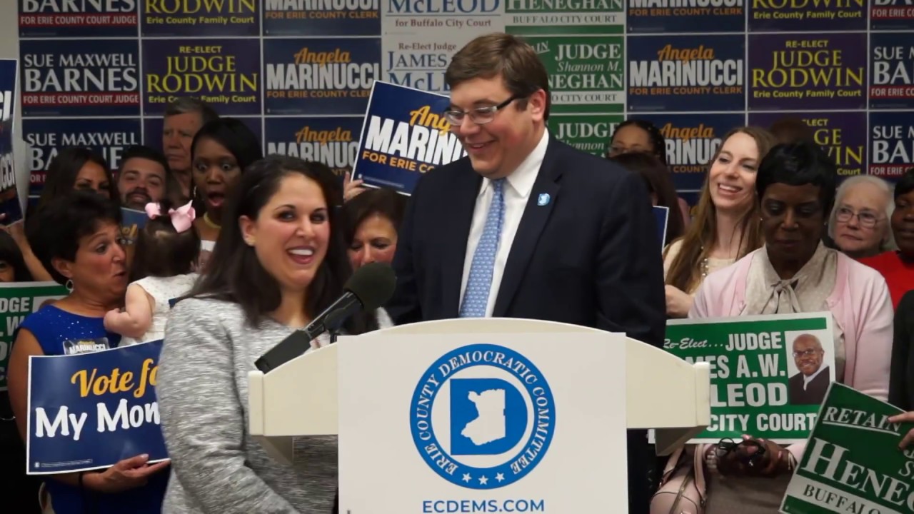 Erie County Dems Endorse Angela Marinucci for County Clerk - YouTube