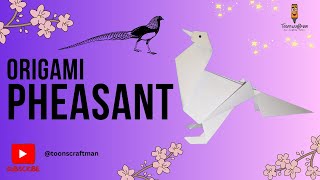 DIY Origami Pheasant - Easy Paper Folding Tutorial by T... | Doovi