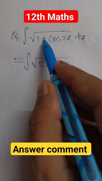 integration objective Questions for 2024 12th maths - YouTube