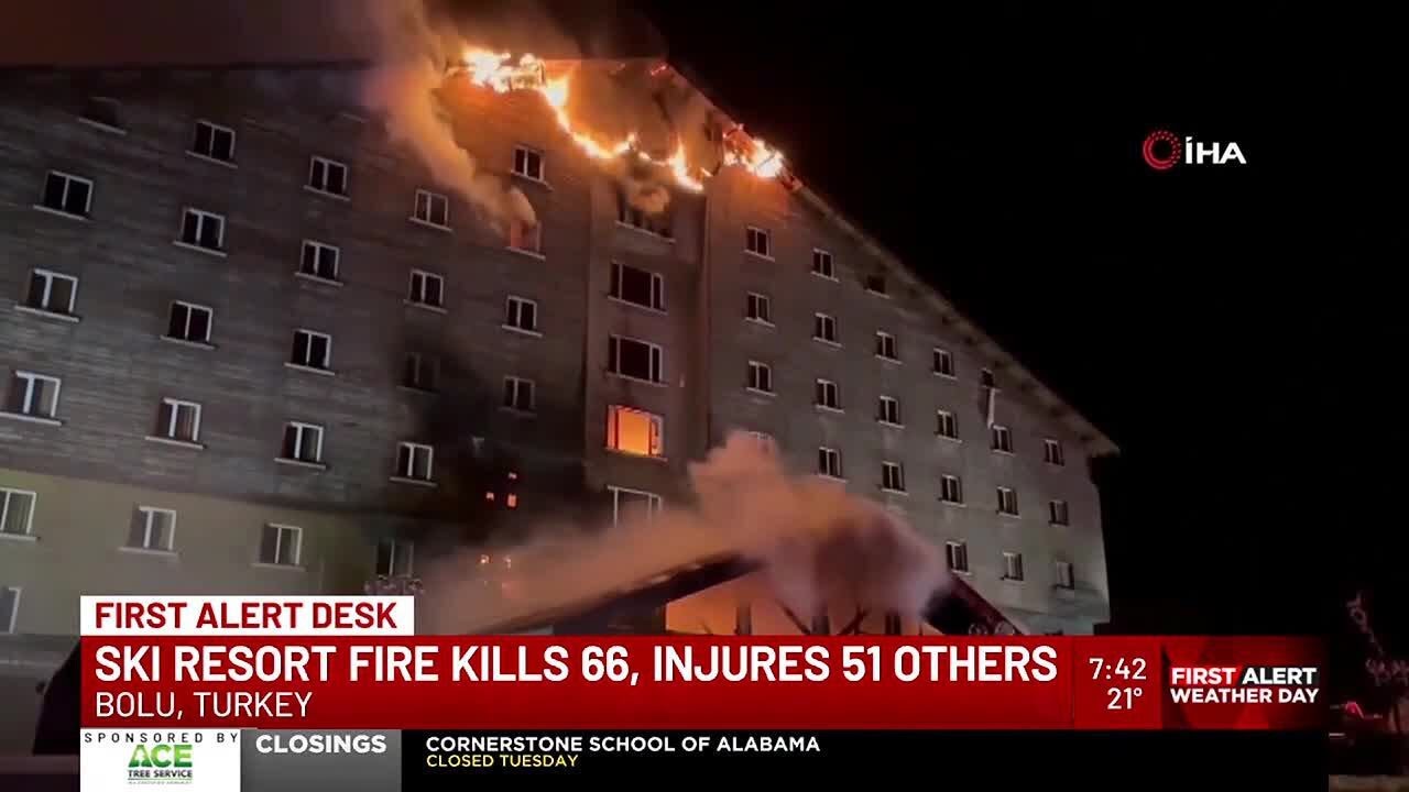 Ski resort fire kills 66, injures 51 others - YouTube