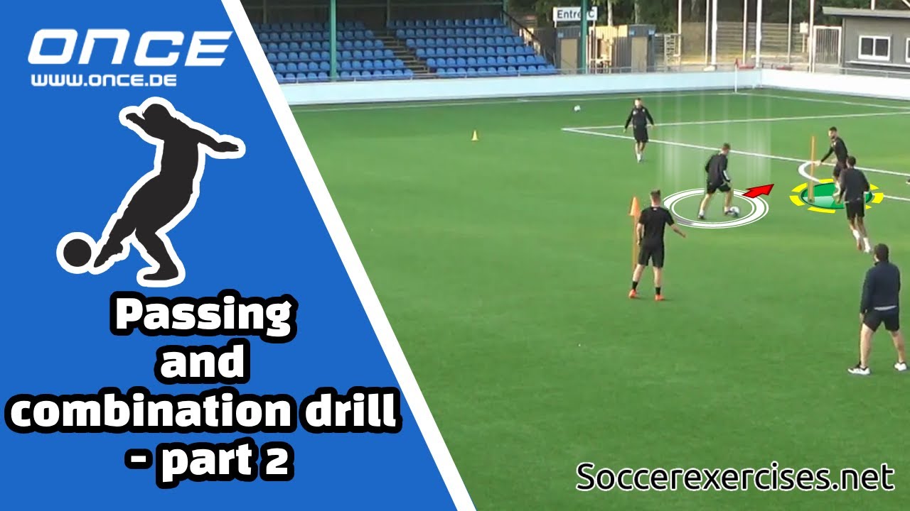 Passing and combination drill - part 2 - YouTube