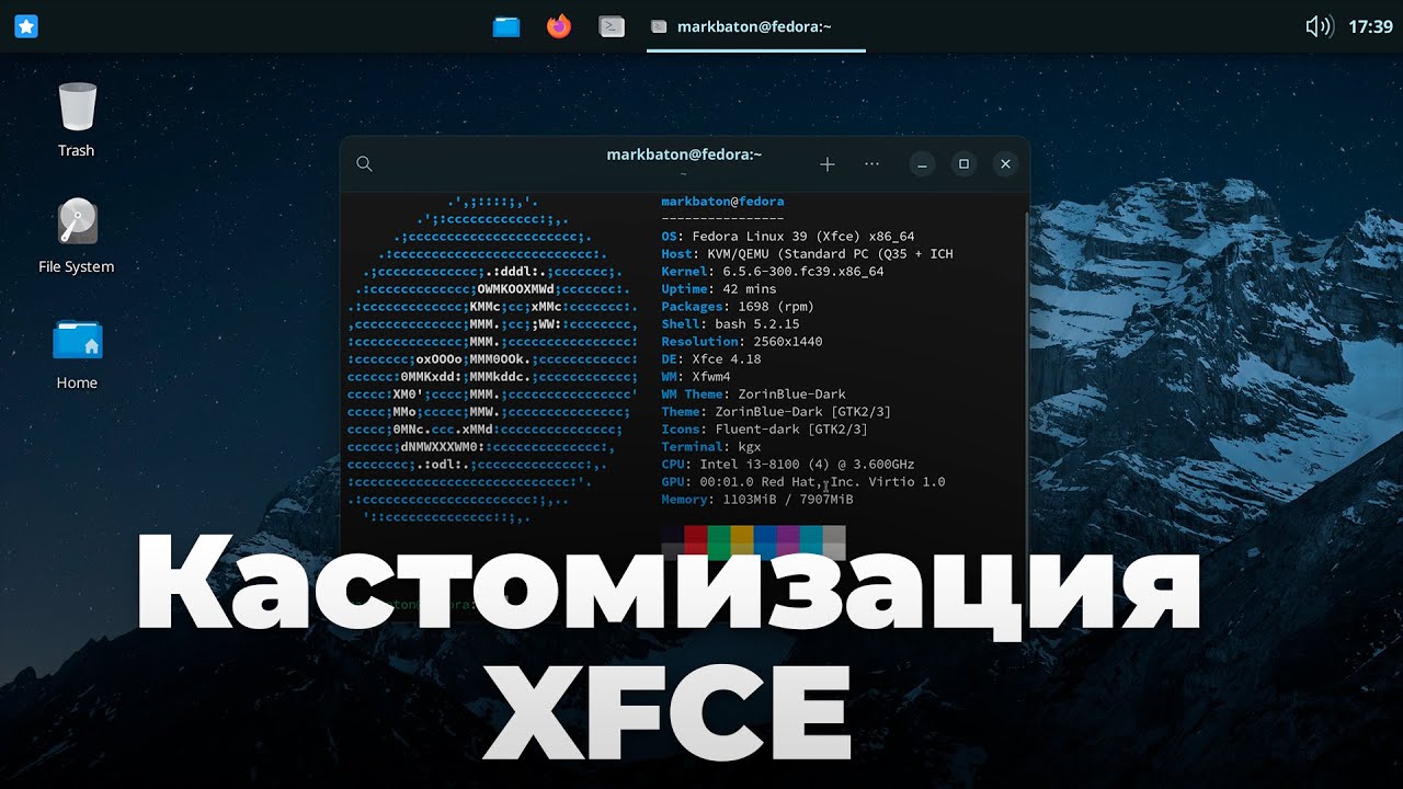 Кастомизация XFCE (Linux) - Темы, Иконки, Курсоры, Приложения | Настройка XFCE | Linux - YouTube