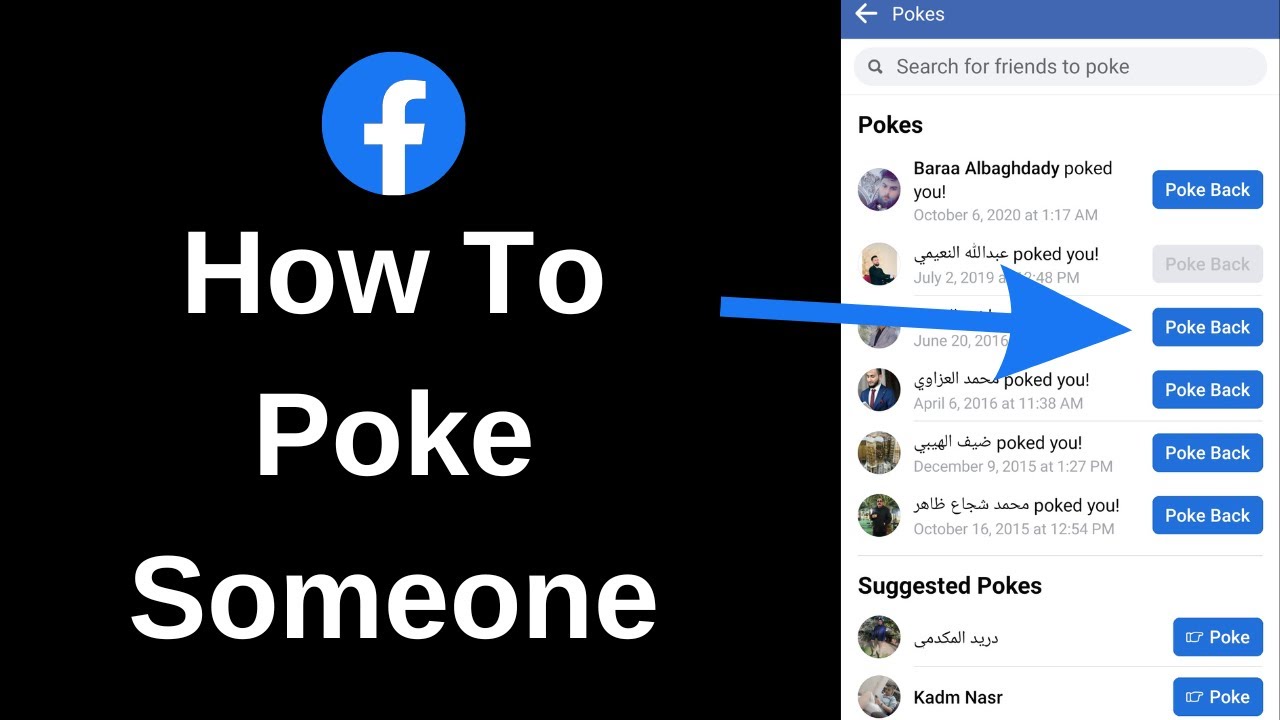 How To Poke Someone On Facebook 2023 - YouTube