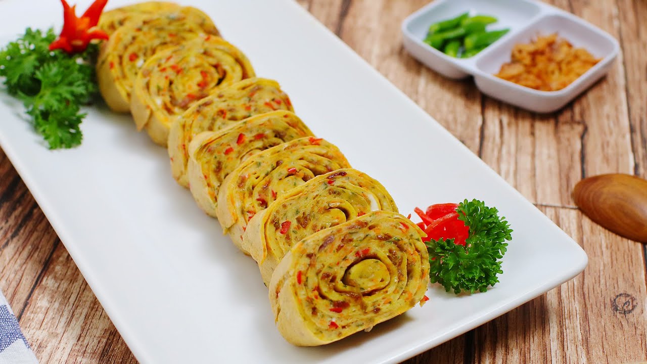 MUDAH ! PASTI BERHASIL - TELUR DADAR SAYURAN GULUNG - YouTube