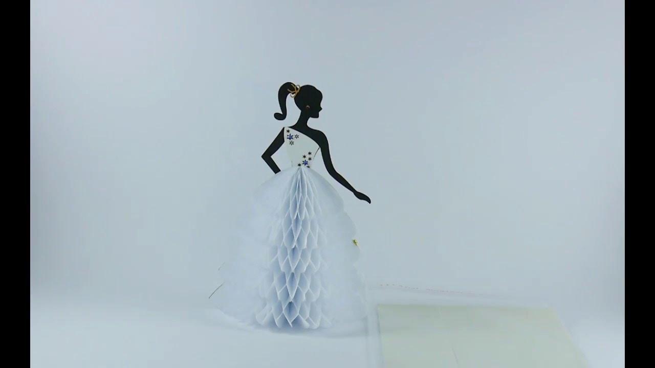 Princess handmade 3D pop-up card - YouTube