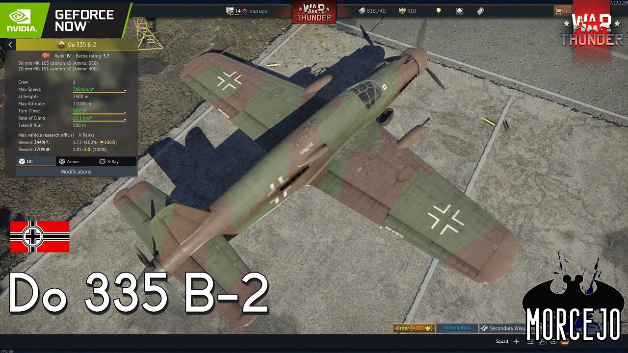 Do 335 B-2 - #warthunder #luftwaffe #testflight - YouTube