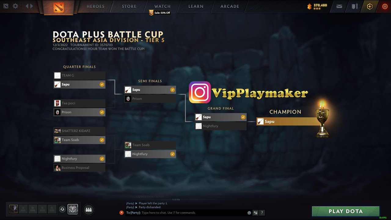 DOTA 2 BATTLE CUP TIER 5 TOXIC FULL GAMEPLAY - YouTube