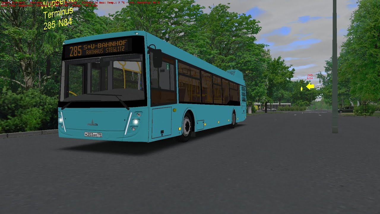 Omsi 2 - Berlin X10 - Line 285 - MAZ 203.047 - YouTube