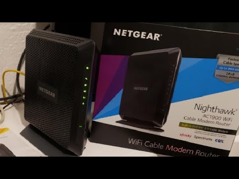 Review NETGEAR Nighthawk Cable Modem + WiFi 6 Router Combo - YouTube