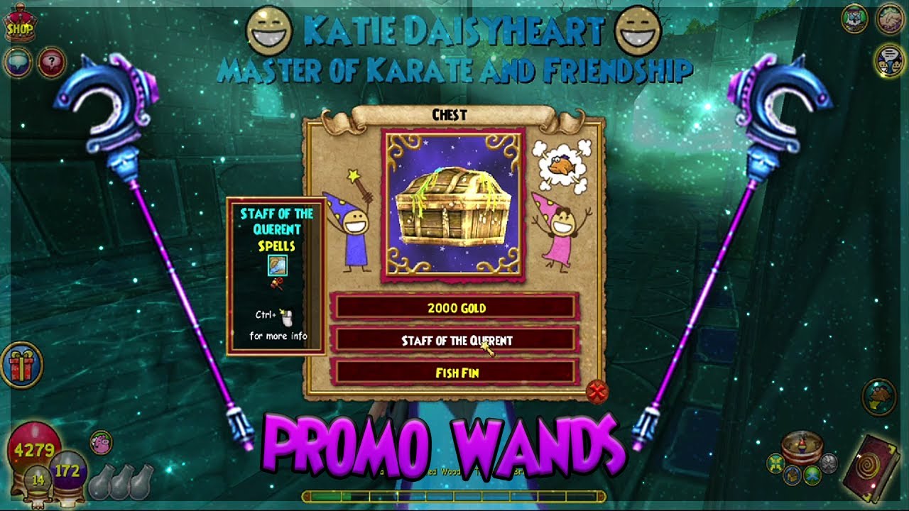 FISHING FOR PROMOTIONAL WANDS IN WIZARD101!! - YouTube