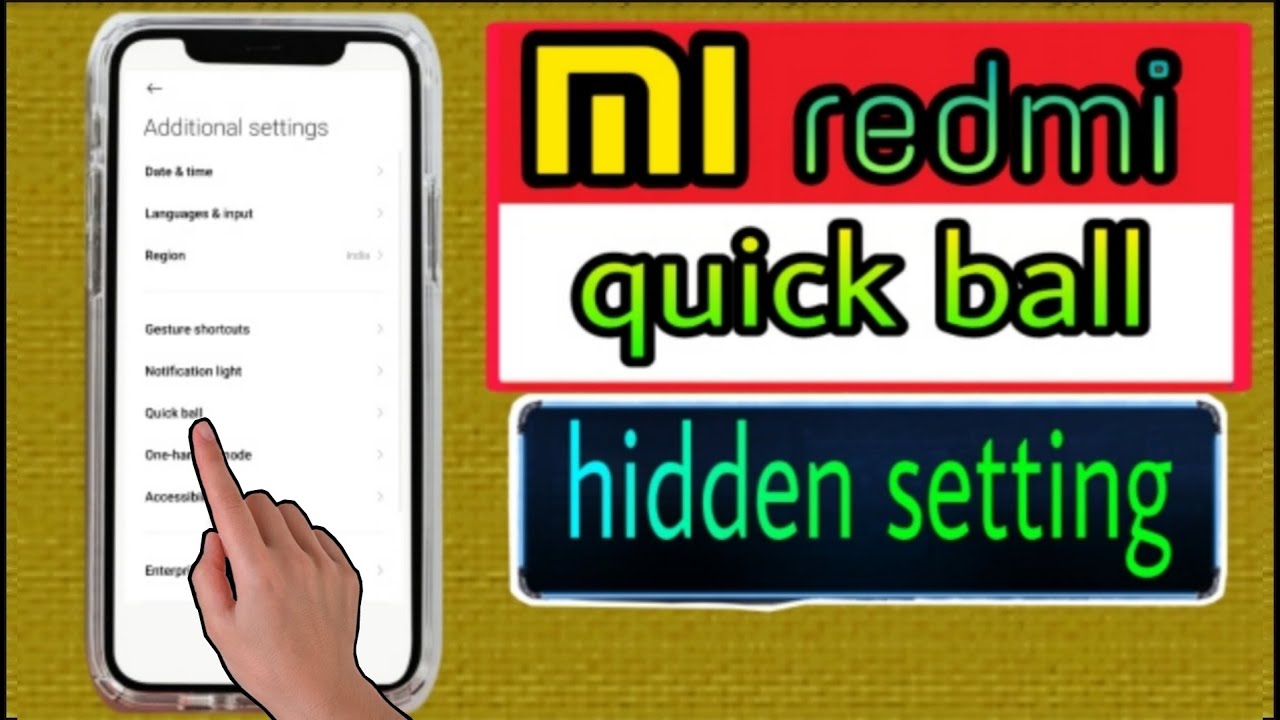 How to enable quick ball in redmi any mobile quick ball setting | How ...