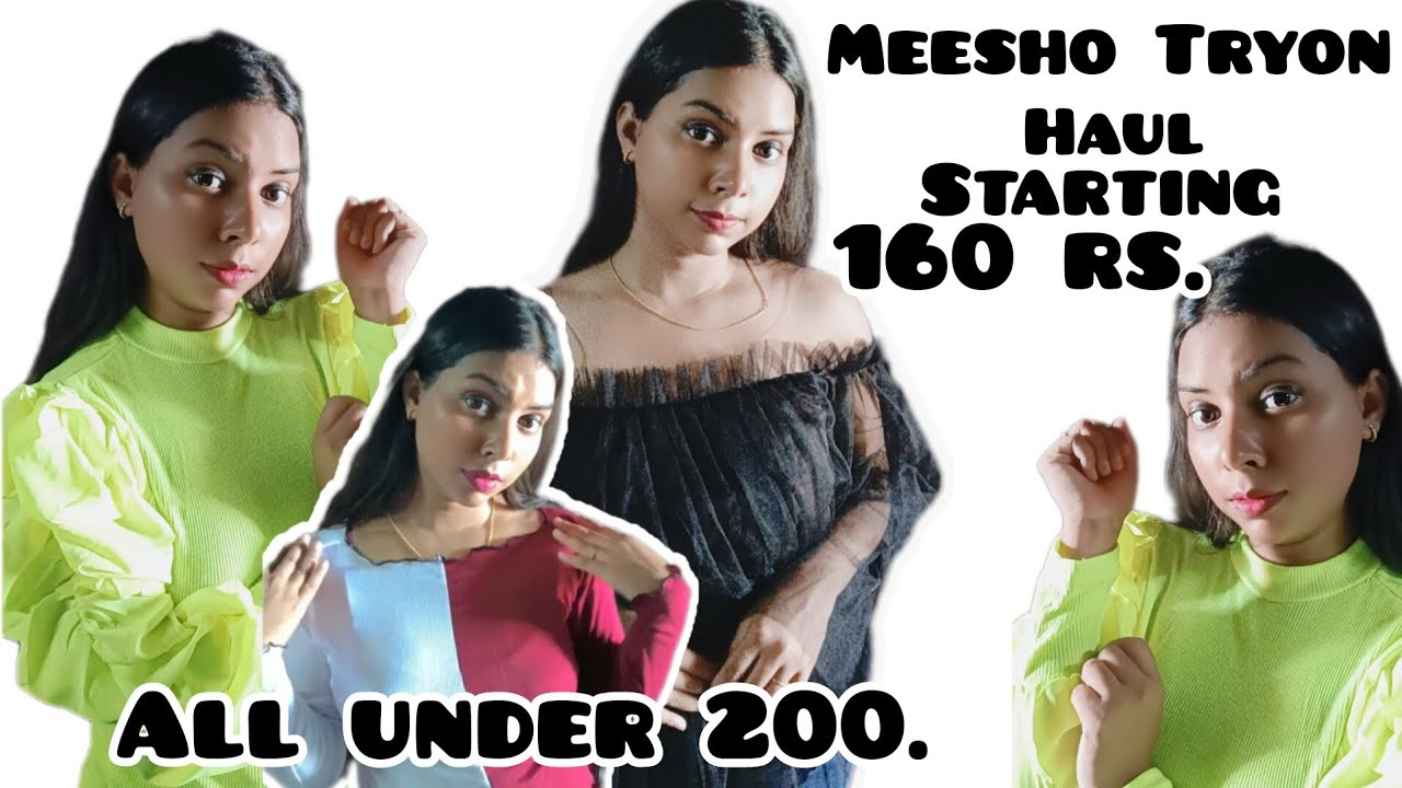 Meesho Tryon haul|| Under rs. 200 only|| Meesho cheapest tops Haul ...