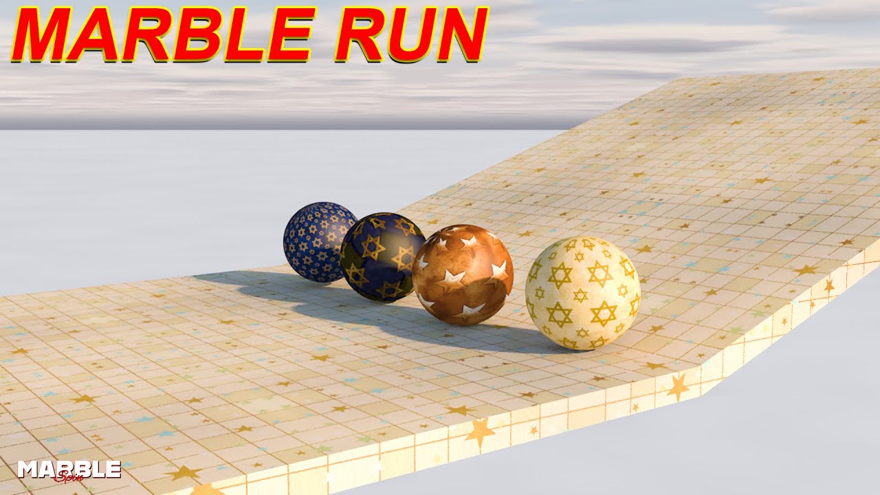 3D Marble Ball Run Animation 3 - YouTube