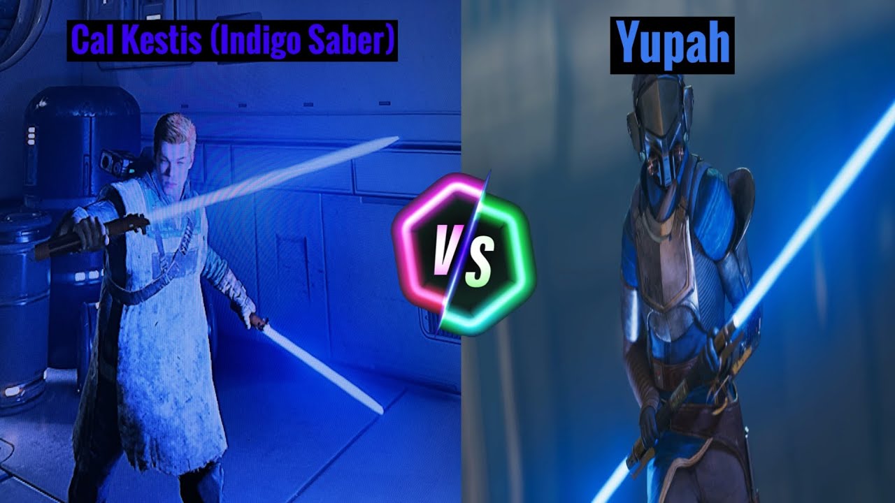 Star Wars: Jedi Survivor - Cal Kestis (Indigo Saber) Vs Yupah - YouTube