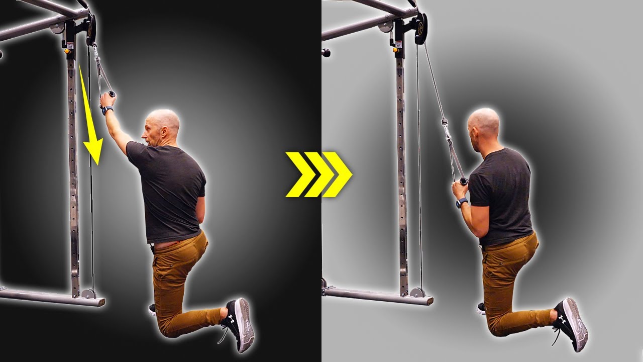Open Half Kneeling 1 Arm Pulldown - YouTube