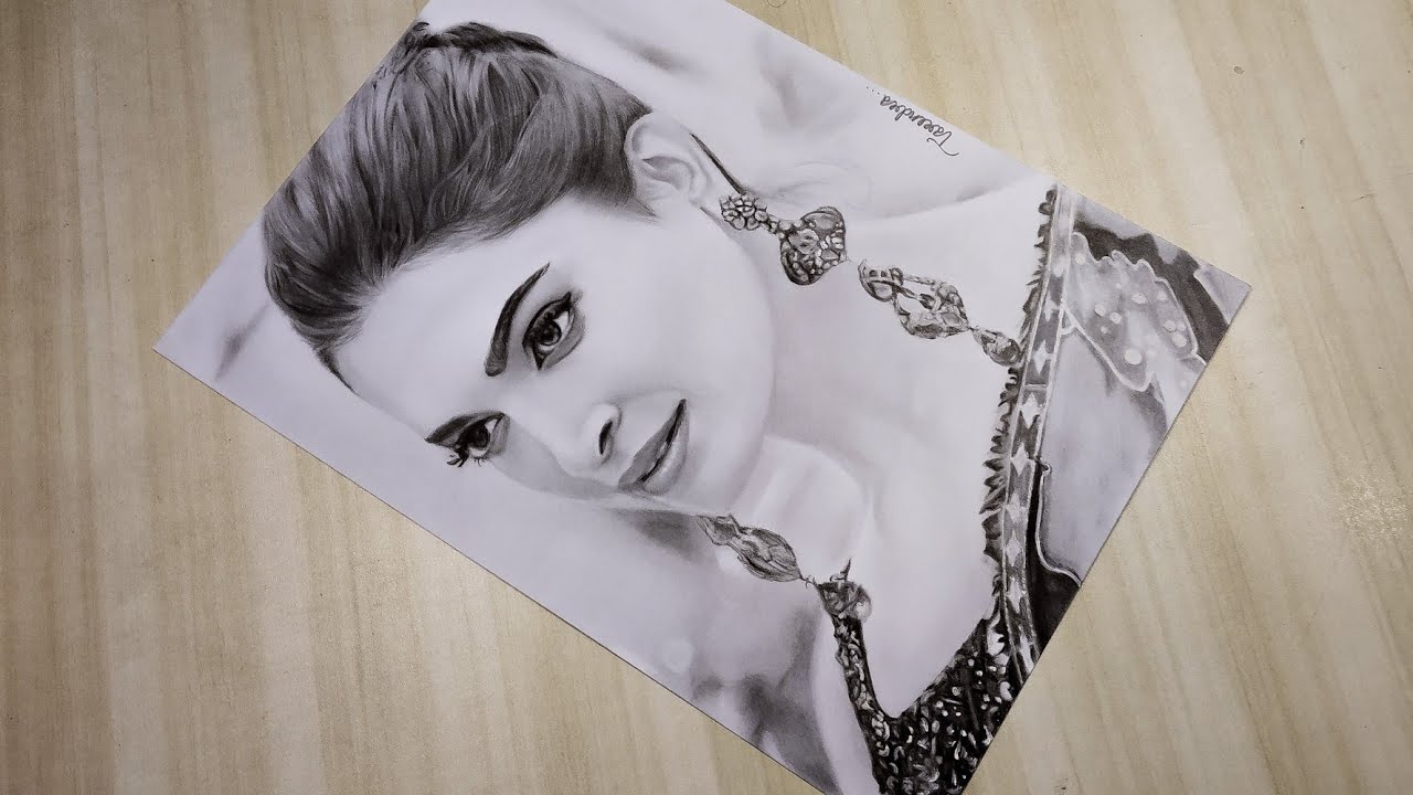 Drawing deepika padukone step by step | how to draw deepika padukone ...