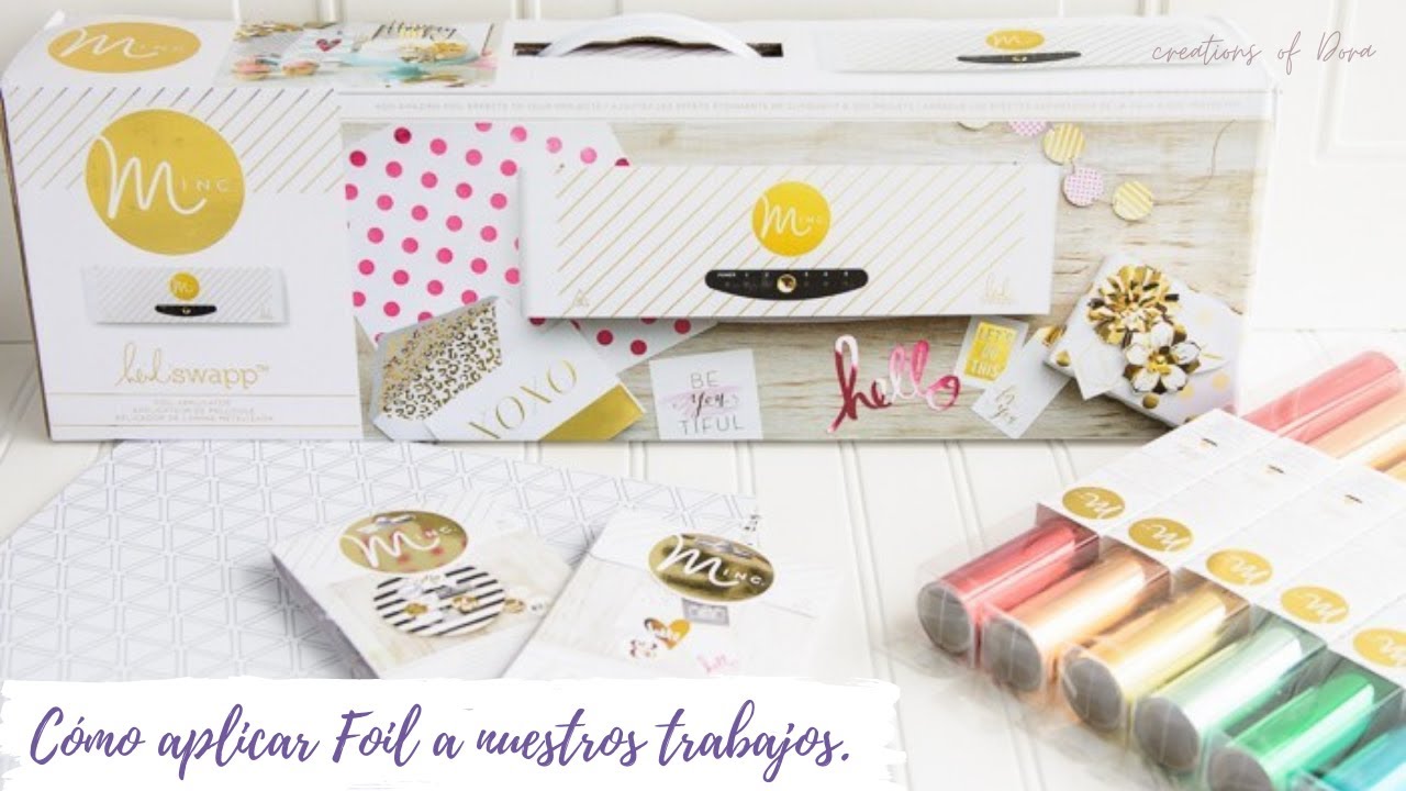 REVIEW LAMINADORA MINC | CÓMO UTILIZAR LA LAMINADORA MINC Y COMO APLICAR FOIL - YouTube
