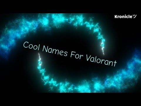 Cool Usernames For Valorant - YouTube