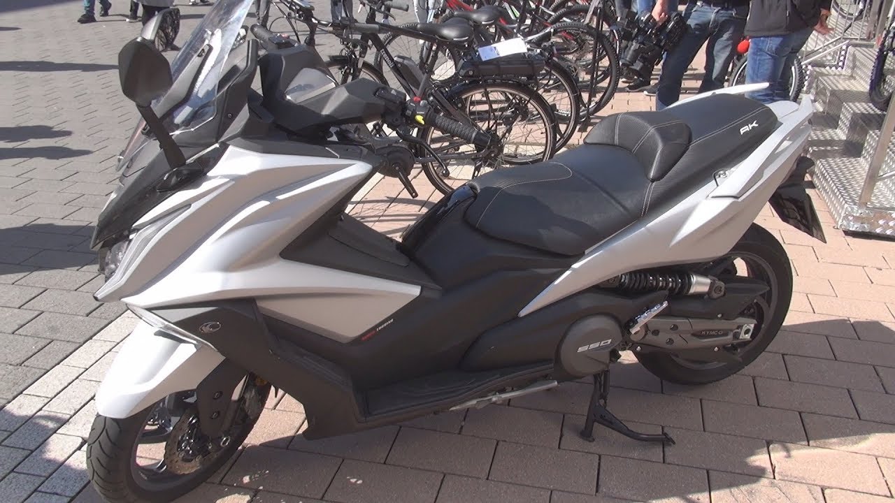 Kymco AK 550 Grey (2018) Exterior and Interior - YouTube