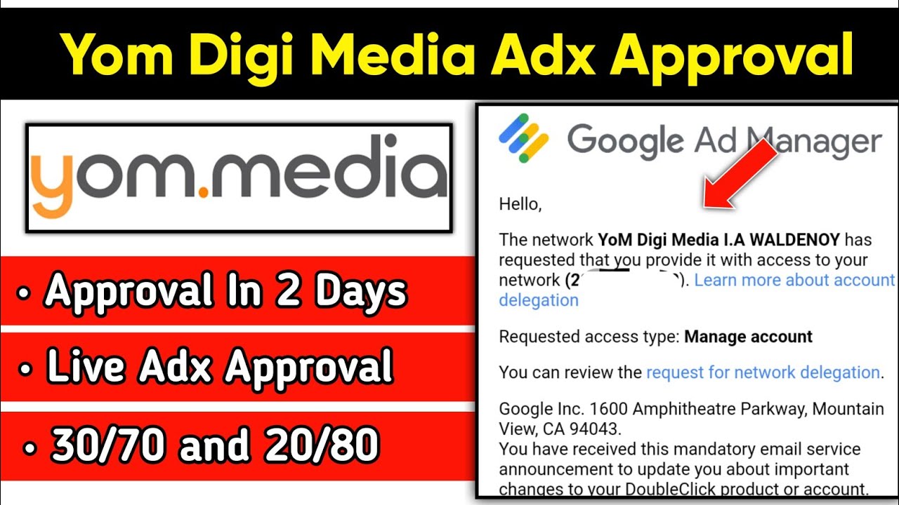 Yom Digi Media Adx Approval | google adx approval | Alright adx Approval - YouTube
