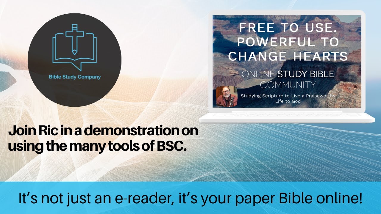 Demo For Bible Study Company - YouTube