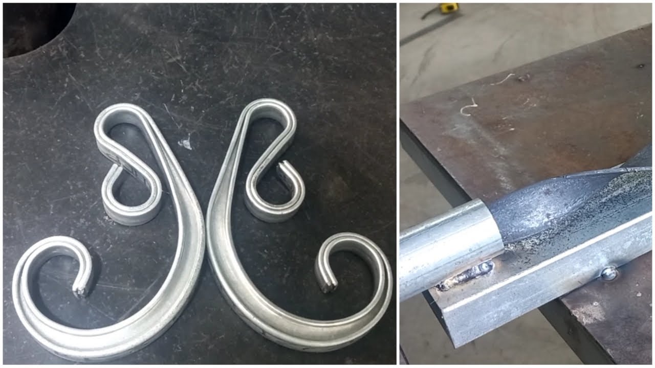 How to bend artistic iron ? - YouTube