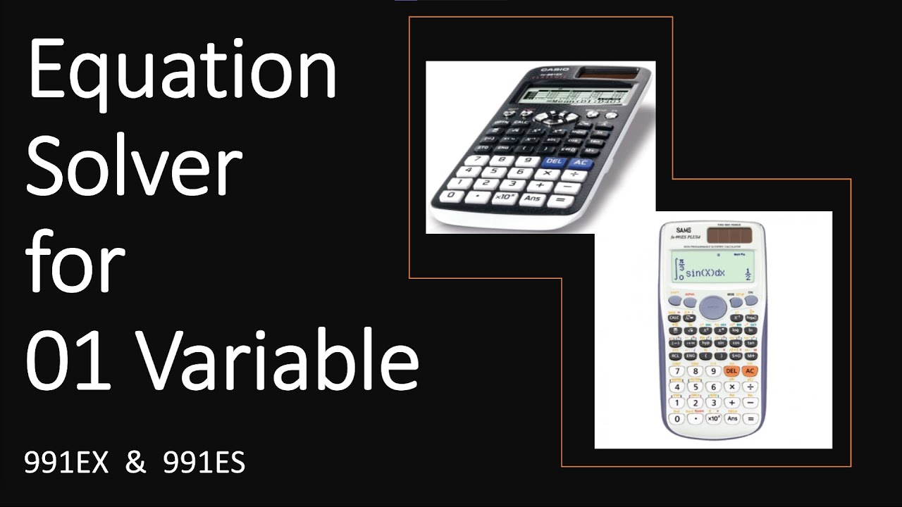 Equation Solver for 01 variable || calculator tricks || samiul_mridul ...