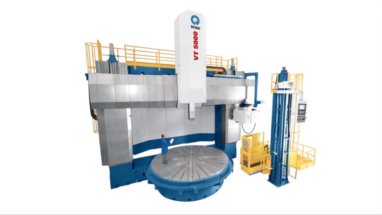 Torno Vertical ROMI VT5000 Montaje - YouTube