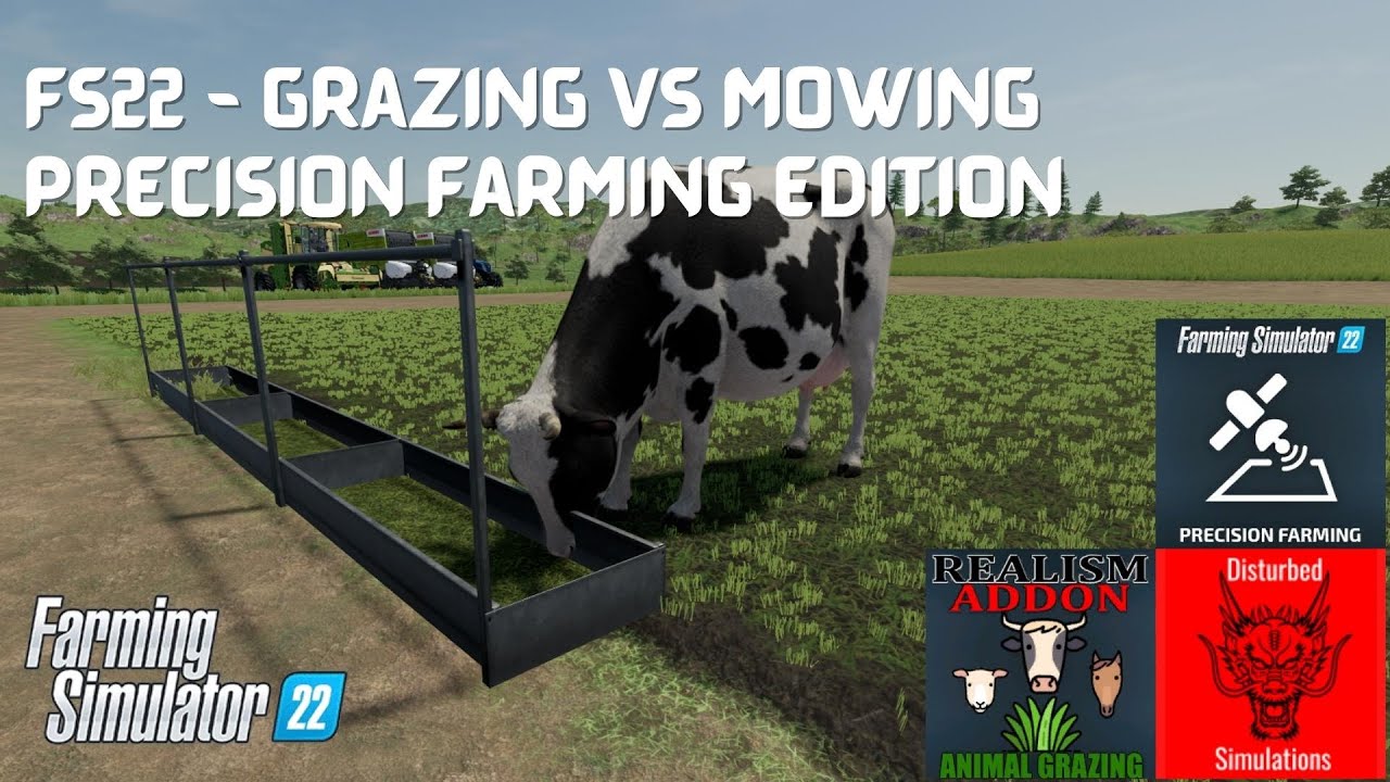 Grazing vs Mowing - Precision Farming edition - FS22 - YouTube