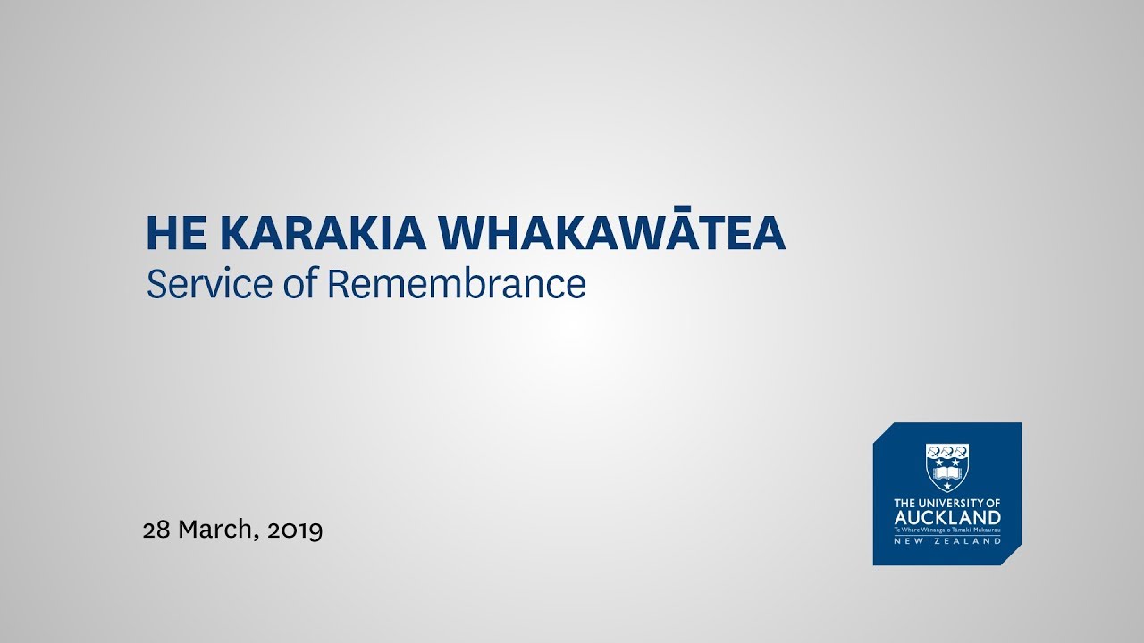 He Karakia Whakawātea - Service of Remembrance - YouTube