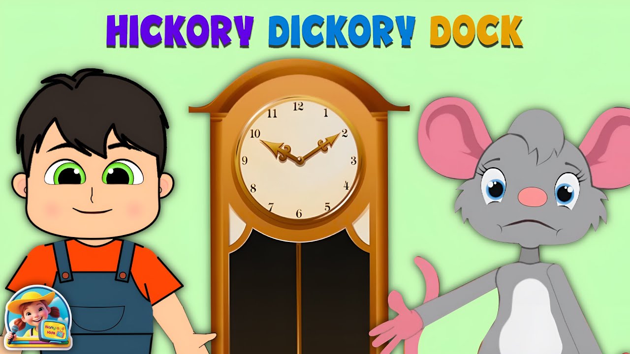 Hickory Dickory Dock | Nursery rhymes for kids song Original song ...
