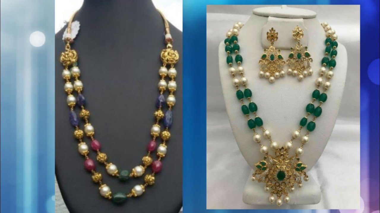 colourful beads mala with different styles#siriteju collections# ...