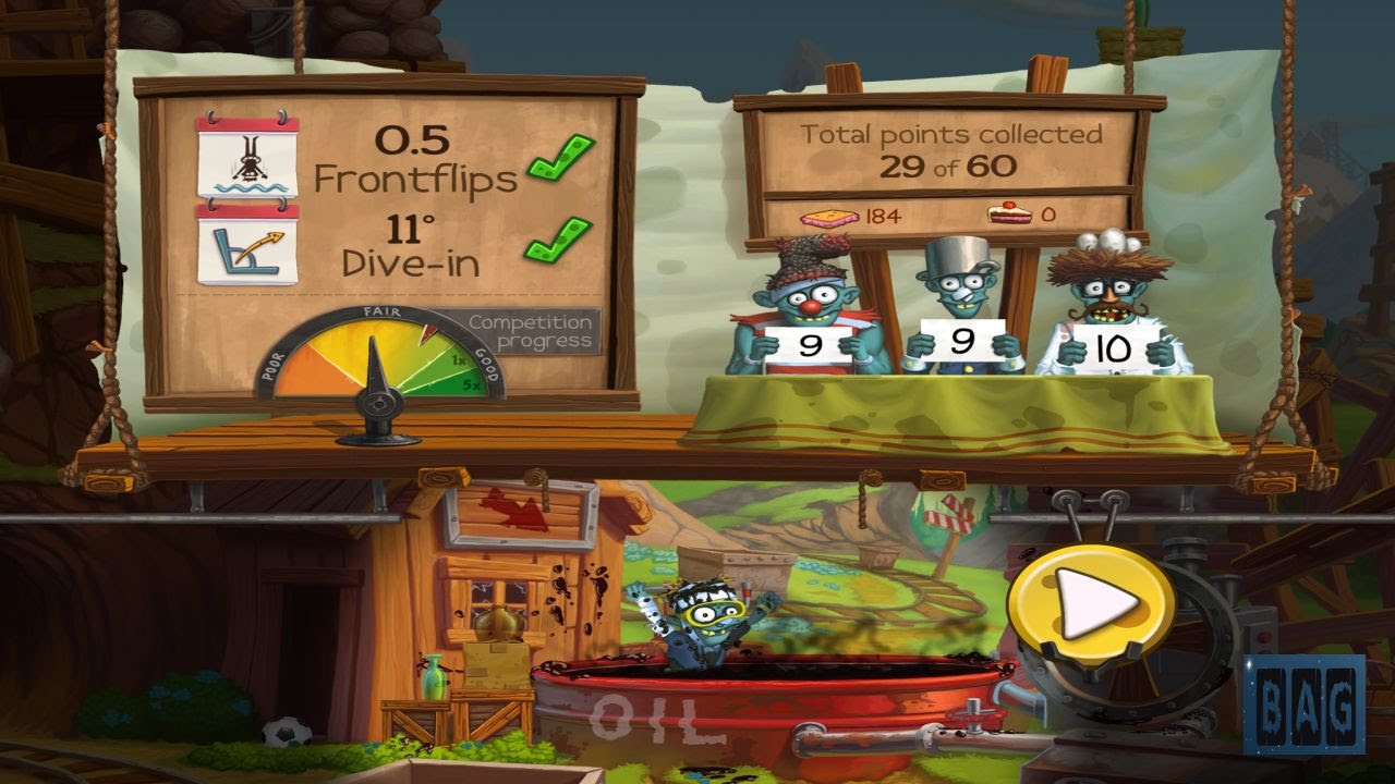 Zombie High Dive (HD GamePlay) - YouTube