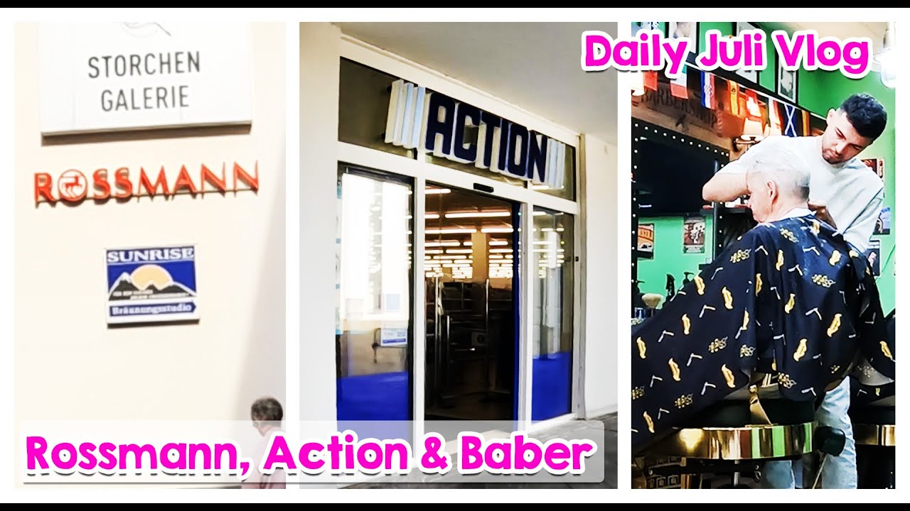 🌺 Juli Vlogs #431 | TEIL2 - Rossmann, ACTION & Barber 🌺 - YouTube
