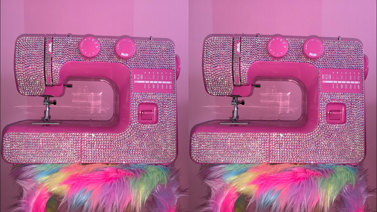 💎 watch me bedazzle my sewing machine 💎 - YouTube