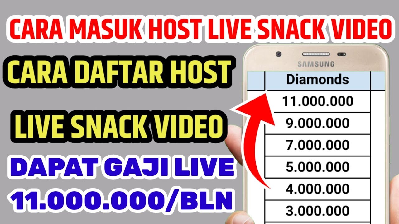 cara daftar host snack video | berapa gaji host snack video | cara ...