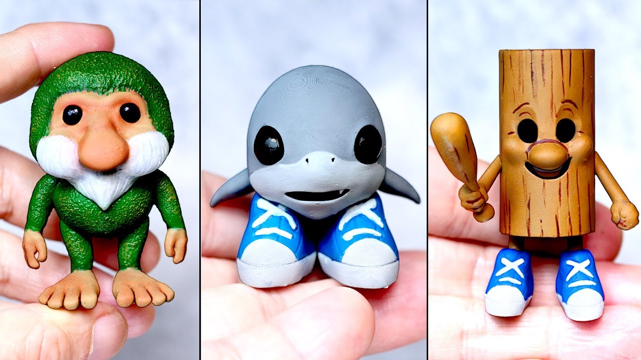 Making Baby Italian Brainrot Animals Sculptures Timelapse - YouTube
