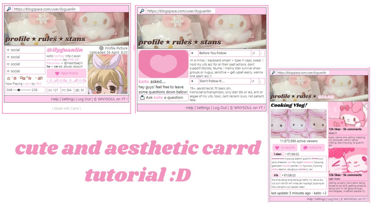 carrd tutorial ©️ i03su (non-pro) - YouTube