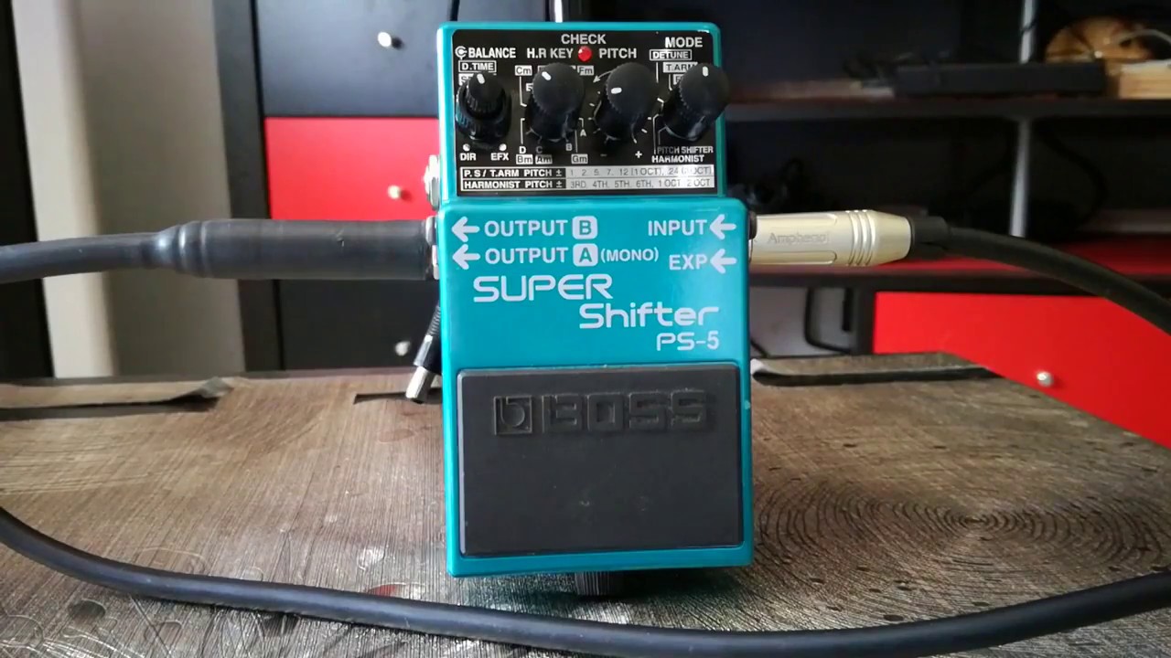 Boss PS-5 Pitch Shifter - Guitar pedal demo test - YouTube